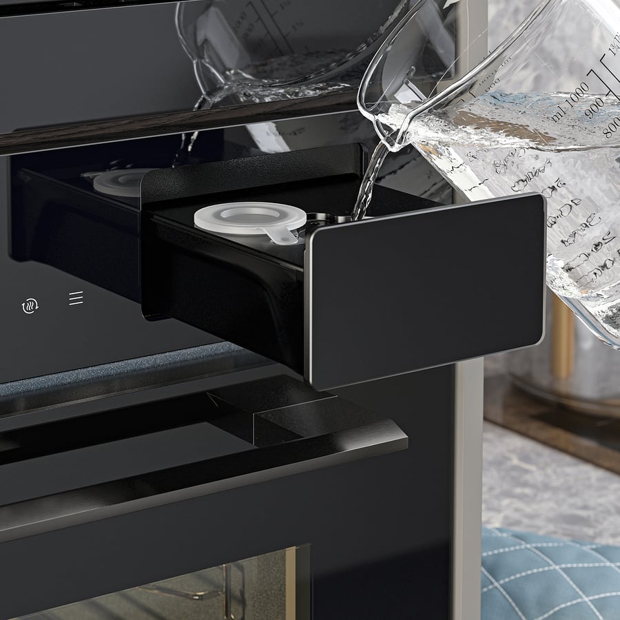 MÅGEBO Heißluftofen mit Kombidampfgaren, IKEA 500 schwarz - IKEA ...