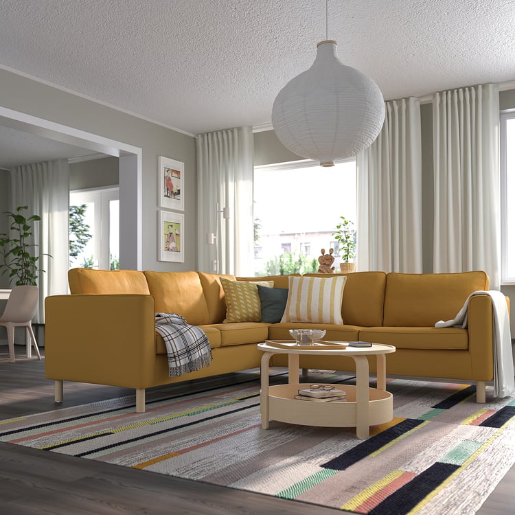 PÄRUP Ecksofa 4-sitzig, Vissle ocker - IKEA Deutschland