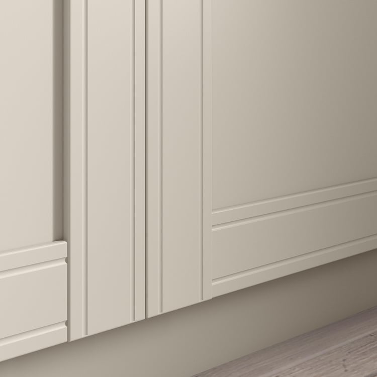 PAX / FLISBERGET Schrankkombination, graubeige/hellbeige, 200x60x236 cm ...