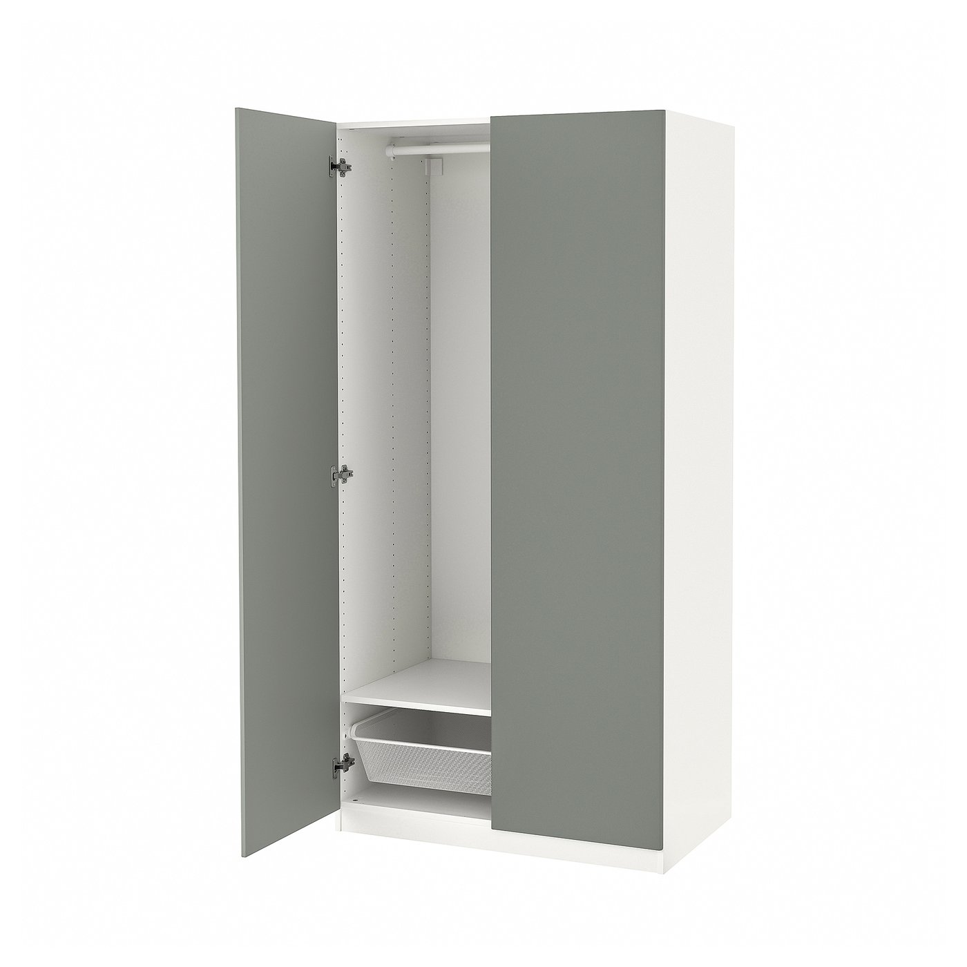 Erstaunlich Ikea Kleiderschrank Hochglanz Grau Fotos
