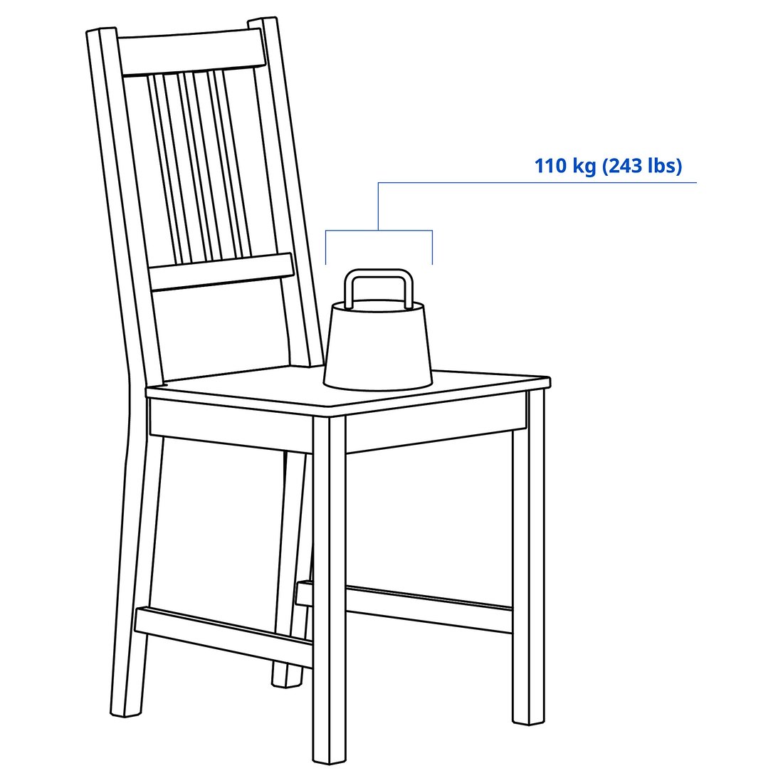 PINNTORP Stuhl, weiß las./Kiefer - IKEA Deutschland