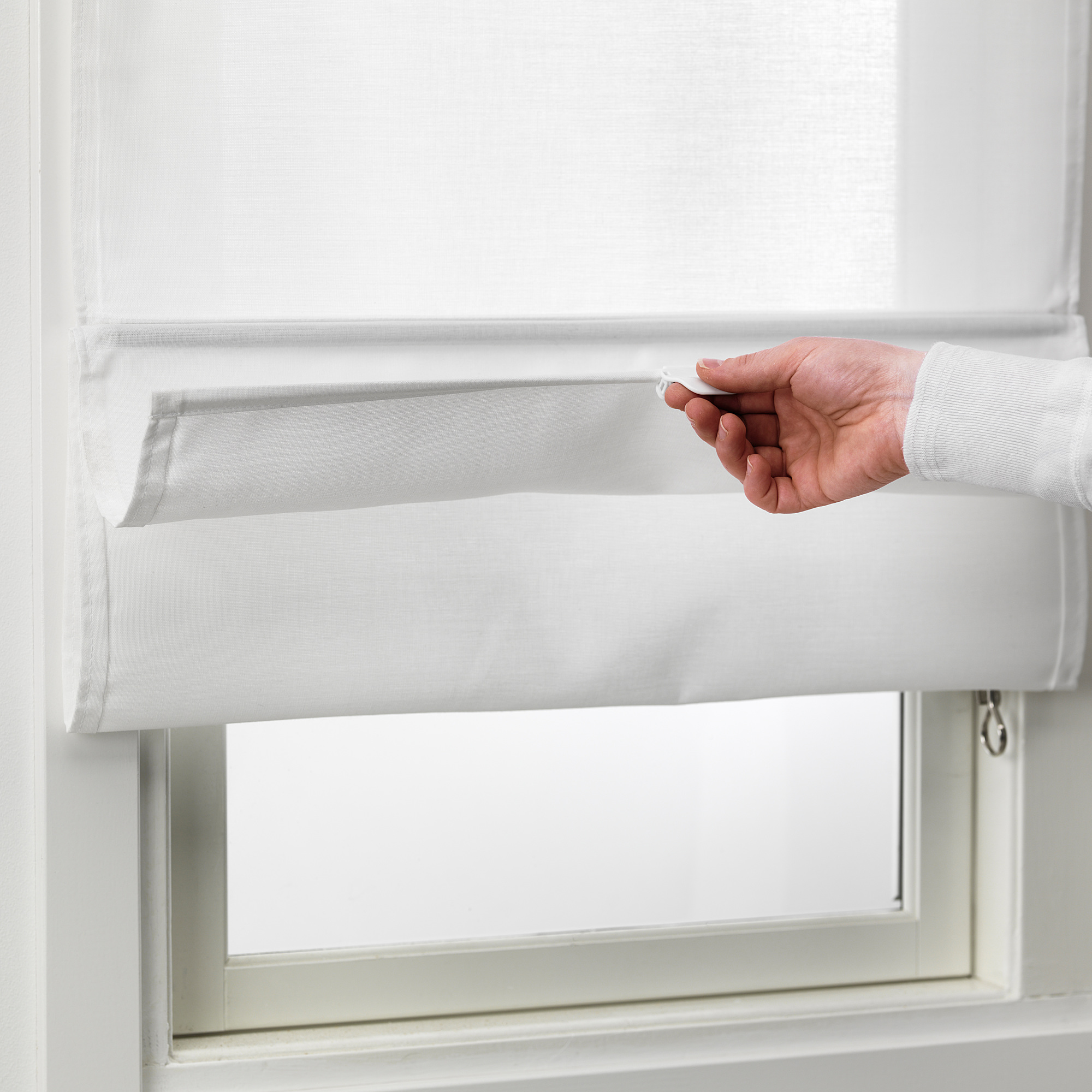 RINGBLOMMA Faltrollo, weiß, 60x160 cm - IKEA Deutschland