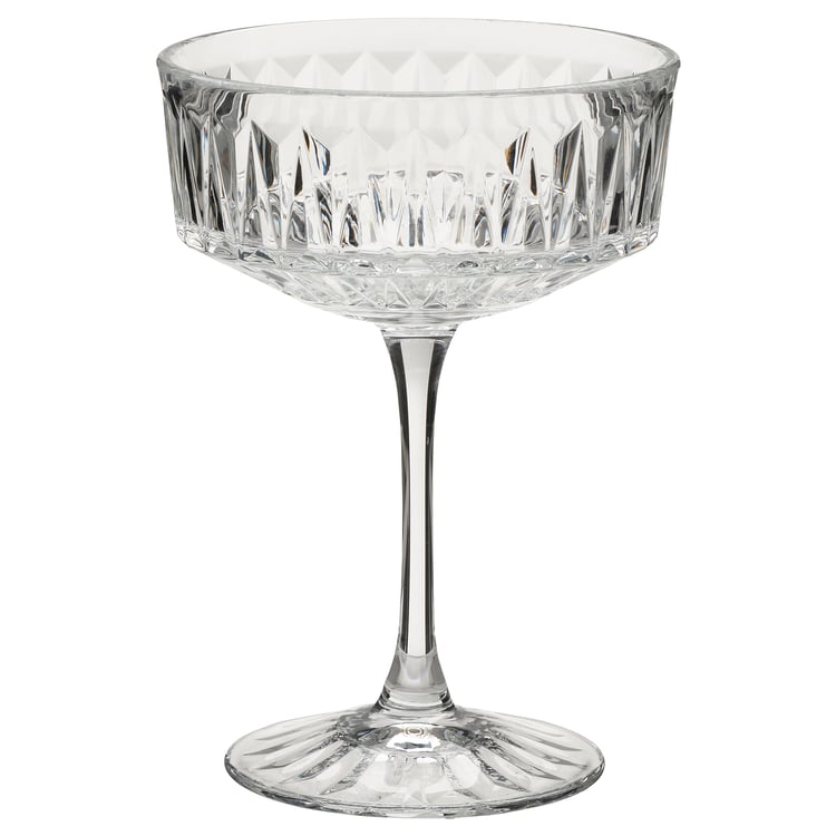 SÄLLSKAPLIG Sektschale, Klarglas/gemustert, 21 cl - IKEA Deutschland