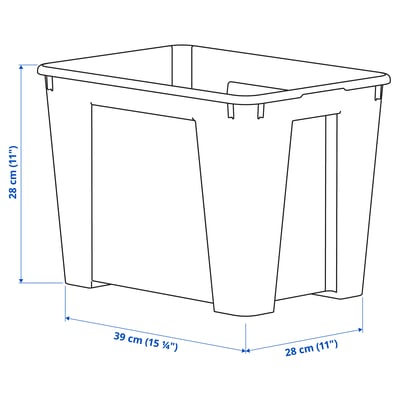 SAMLA Box, transparent, 39x28x28 cm/22 l - IKEA Deutschland