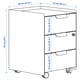 TROTTEN Rollcontainer mit 3 Schubladen, anthrazit - IKEA Deutschland