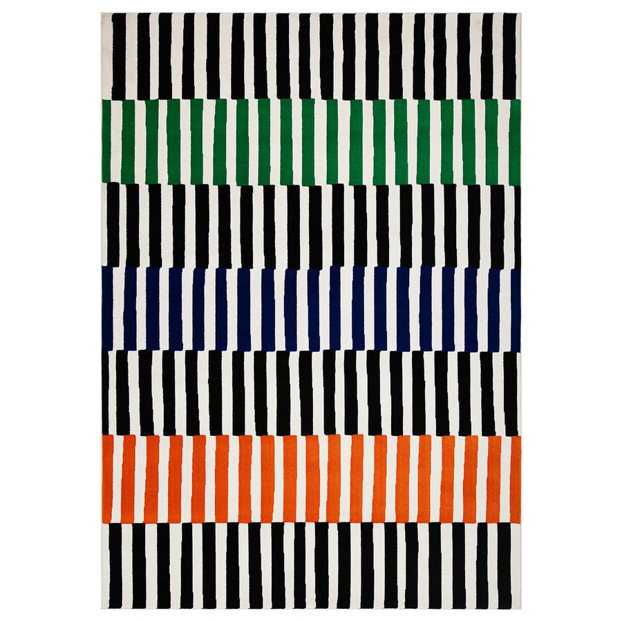 VÄNDPLATS Teppich Kurzflor, bunt/Streifen, 170x240 cm - IKEA Deutschland