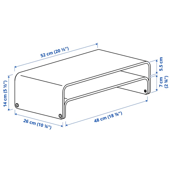 VATTENKAR Laptop-/Monitorständer, Birke, 52x26 cm - IKEA Deutschland