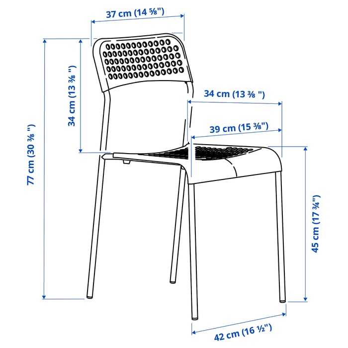 ADDE chair, white - IKEA Germany