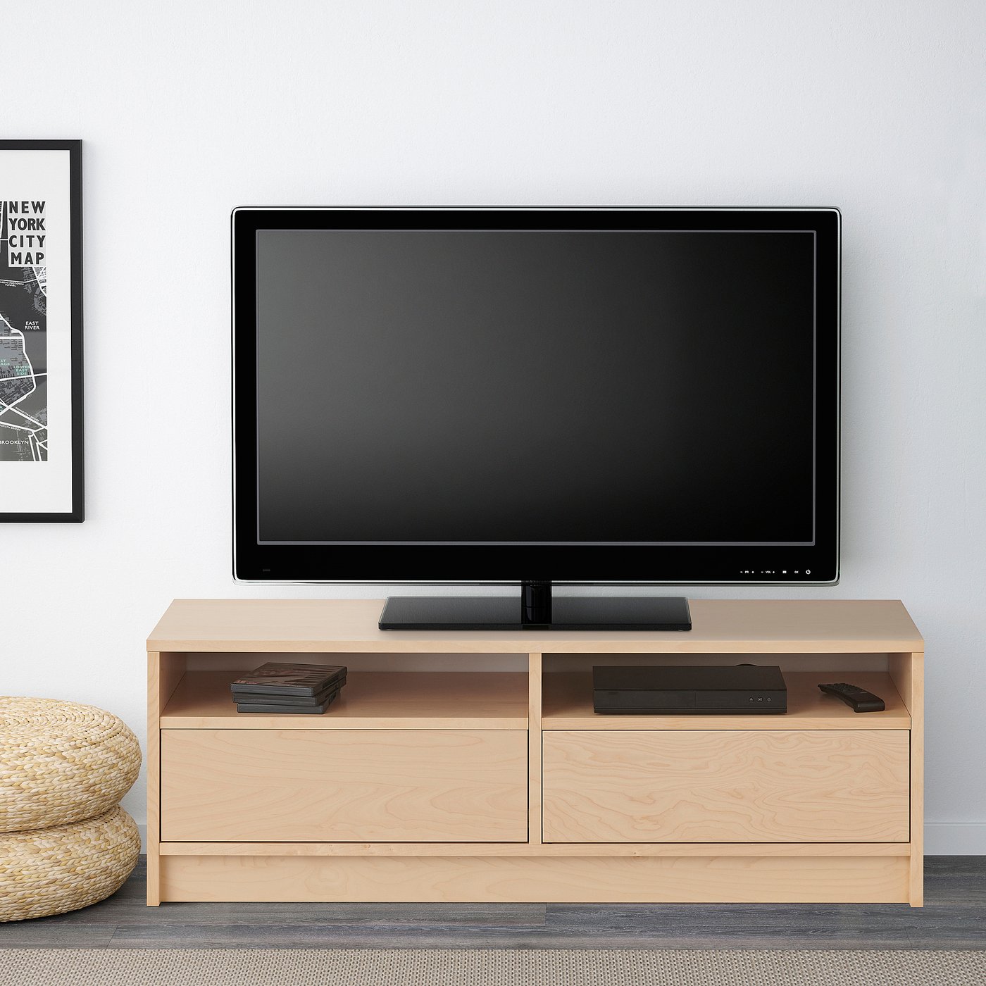 Ikea Birch Tv Stand Skandinavischer TV Ständer BIRKE WEISS – JALG
