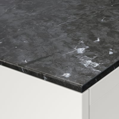 BESTÅ top panel, marble effect/black, 180x42 cm - IKEA Germany