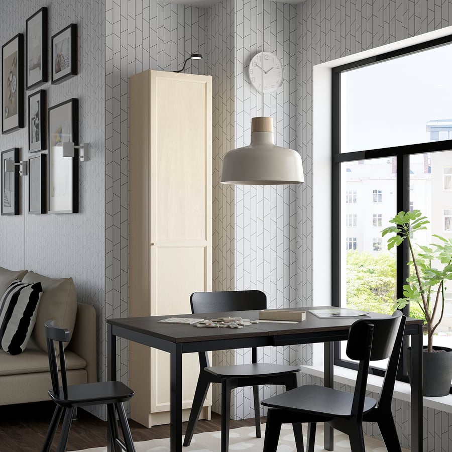 BILLY / OXBERG bookcase with doors, birch effect, 40x30x202 cm - IKEA ...