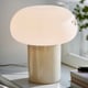 DEJSA table lamp, beige/opal white glass, 28 cm - IKEA Germany
