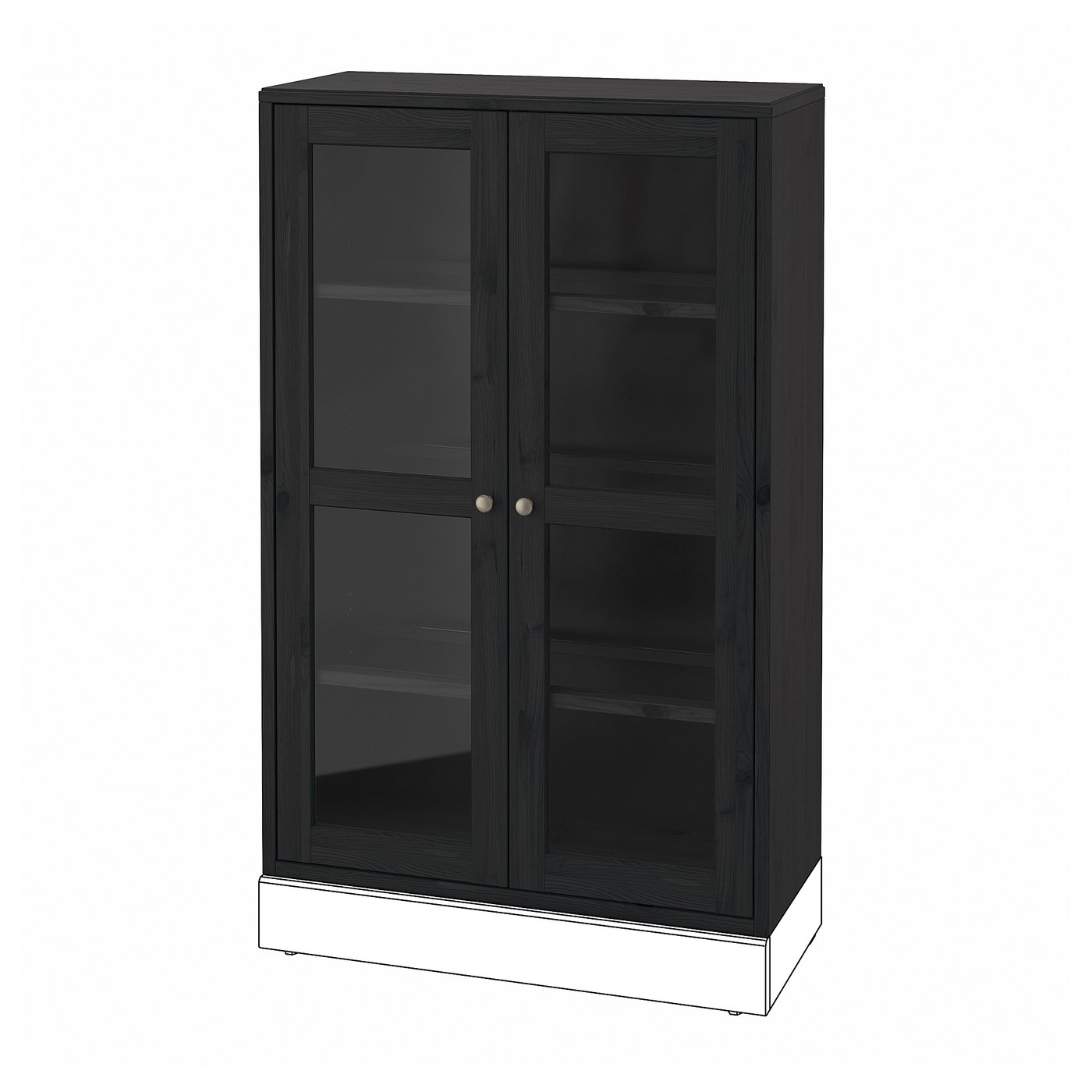 HAVSTA glass door cabinet black 81x35x123 cm IKEA Germany