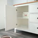 HEMNES sideboard, white stain/light brown, 157x88 cm - IKEA Germany