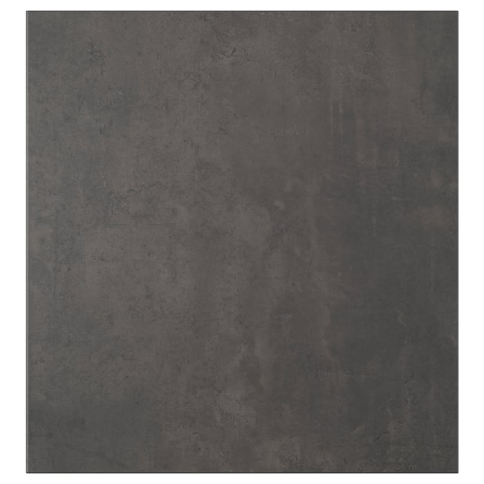 KALLVIKEN door, dark grey concrete effect, 60x64 cm - IKEA Germany