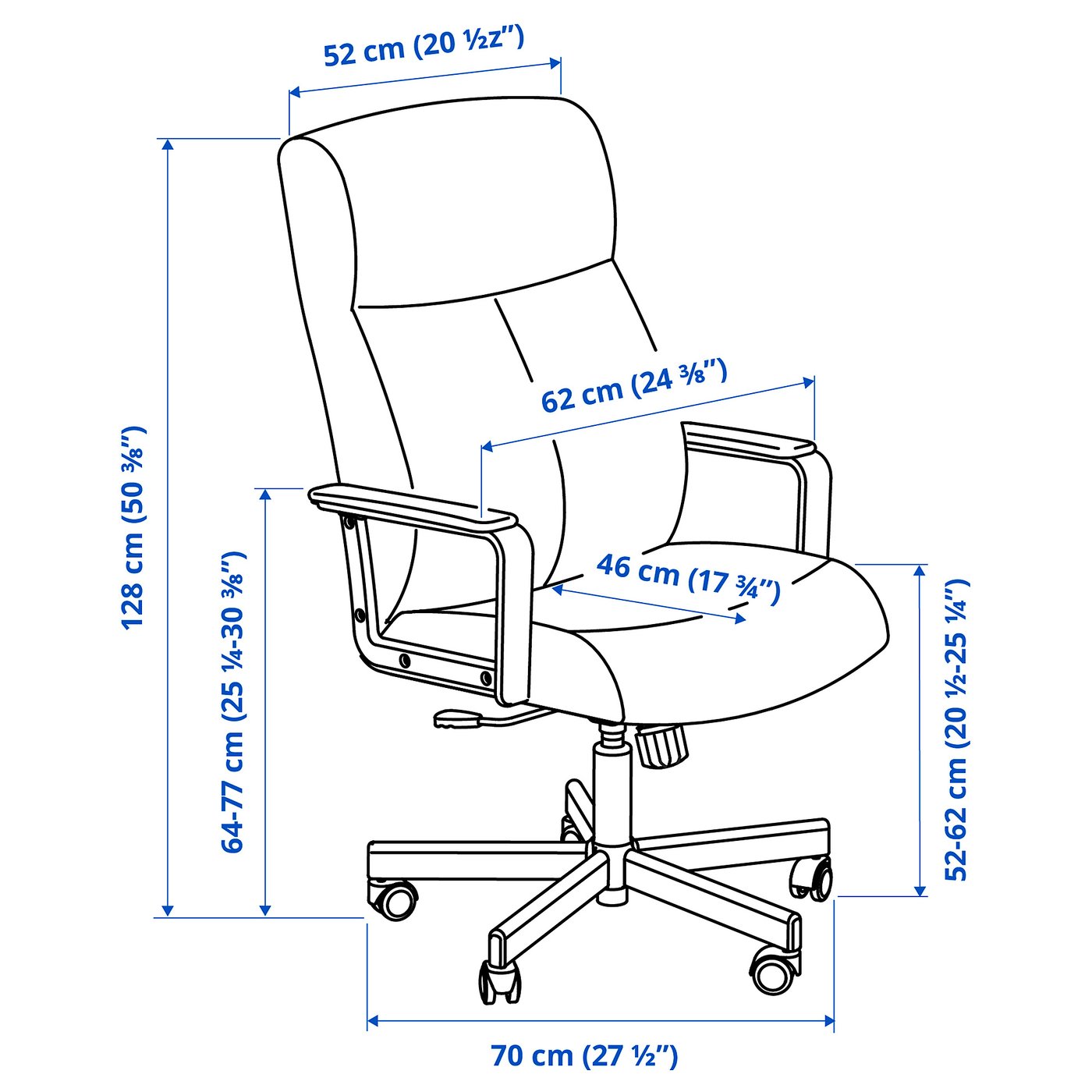 Ikea malkolm office chair store