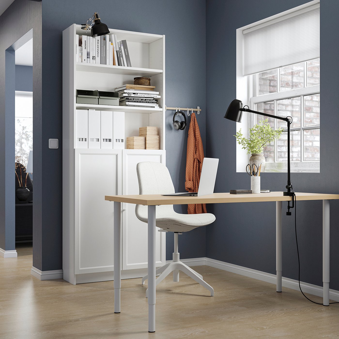 MALSKYTT OLOV desk birch white 140x60 cm IKEA Germany