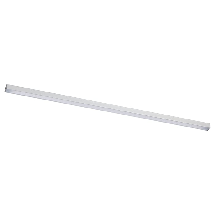 MITTLED LED kitchen worktop lighting strip, dimmable aluminium-colour ...