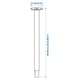 OLOV leg, adjustable, white - IKEA Germany