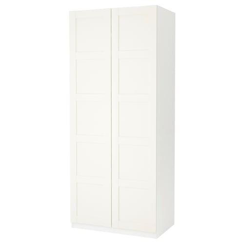PAX / BERGSBO wardrobe, white/white, 100x60x236 cm - IKEA Germany