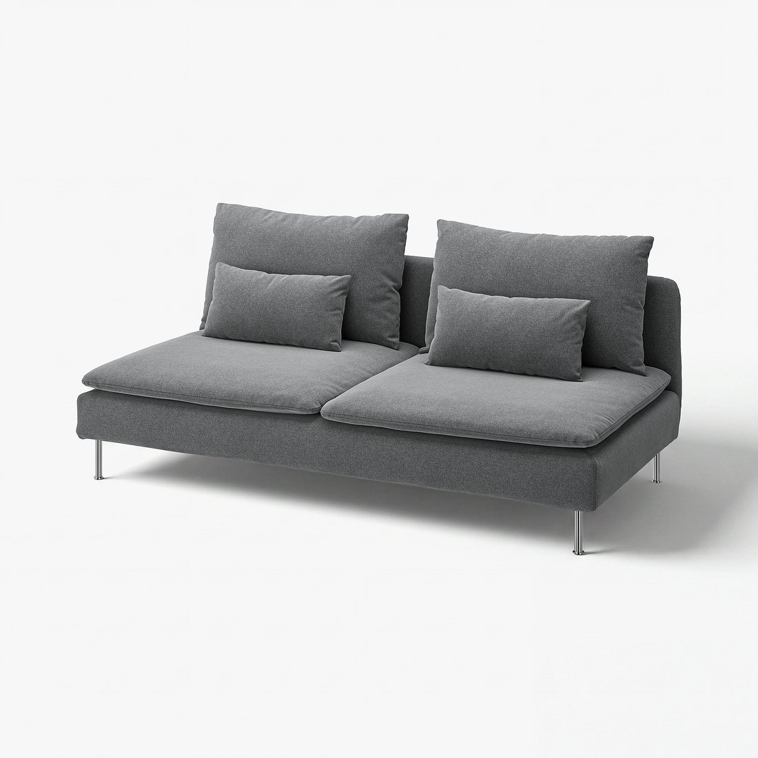 SÖDERHAMN cover for 3-seat section, Johanneshov dark grey - IKEA Germany