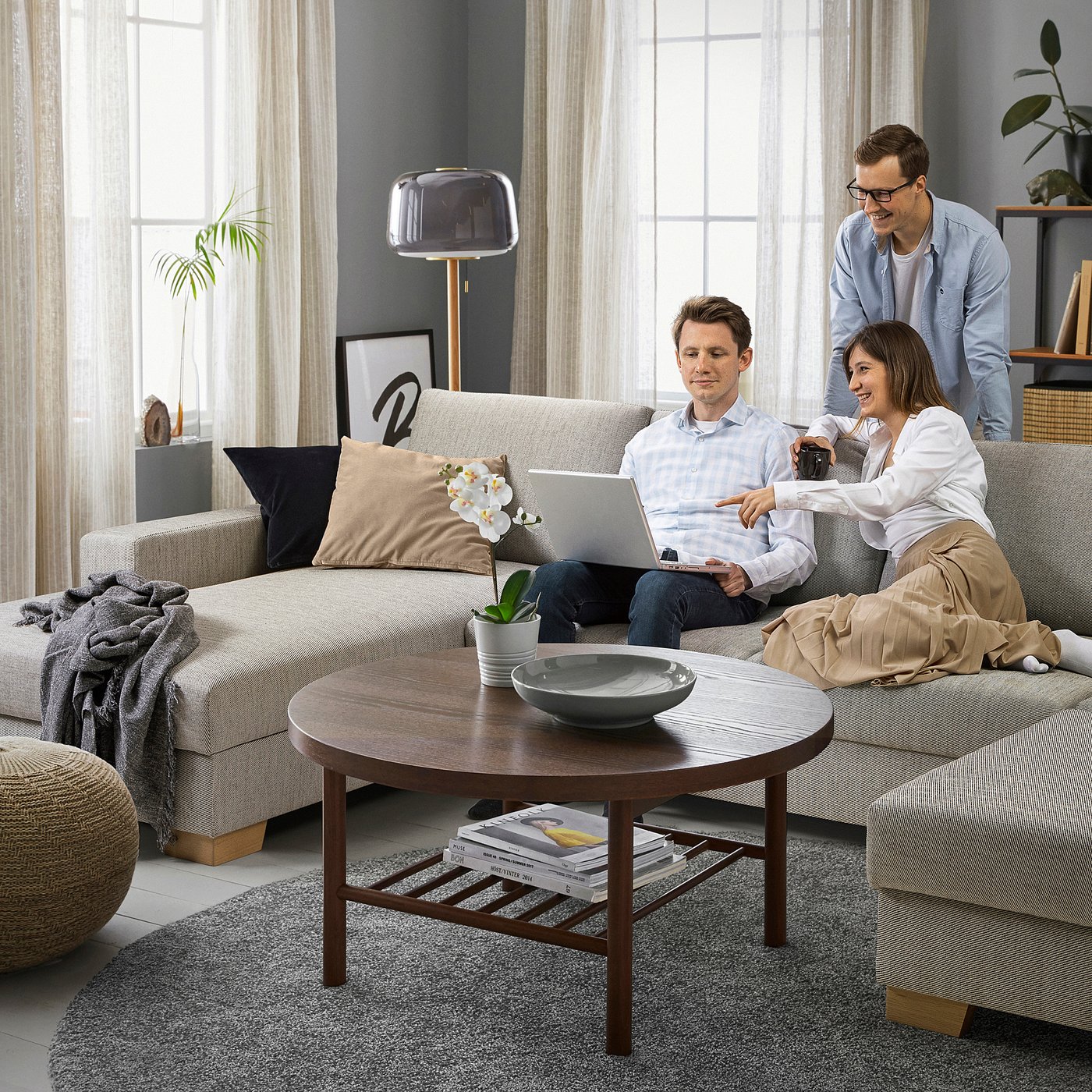 Ikea shaped sofa store