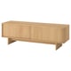 STOCKHOLM 2025 TV bench with sliding doors, oak veneer, 179x42x56 cm ...