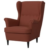 STRANDMON wing chair, Gunnared brown-red - IKEA Germany