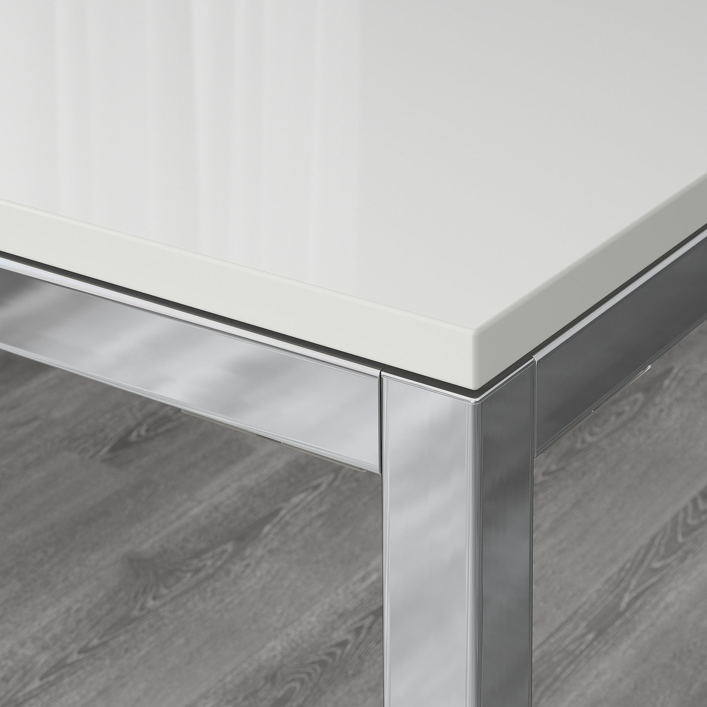 White and chrome dining set store