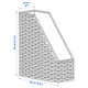 TRUMMIS magazine file, handmade rattan - IKEA Germany
