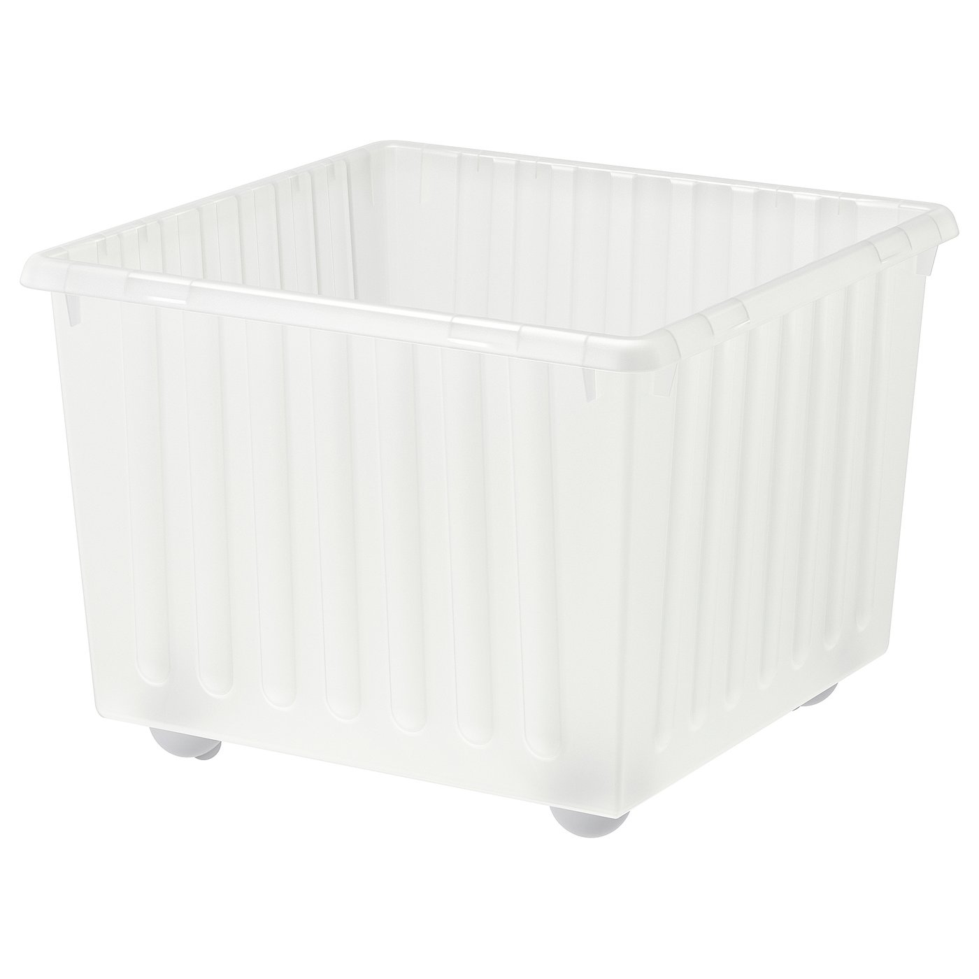 VESSLA storage crate with castors, white, 39x39 cm - IKEA Germany