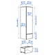 VISTHUS wardrobe, grey/white, 63x59x216 cm - IKEA Germany