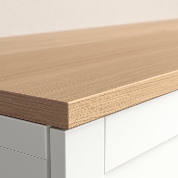 BESTÅ topplade, egetræsfiner, 180x42 cm - IKEA