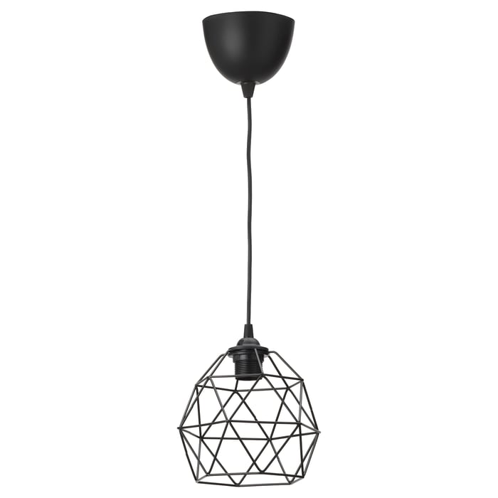 BRUNSTA / HAVSDJUP loftlampe, sort, 20 cm - IKEA