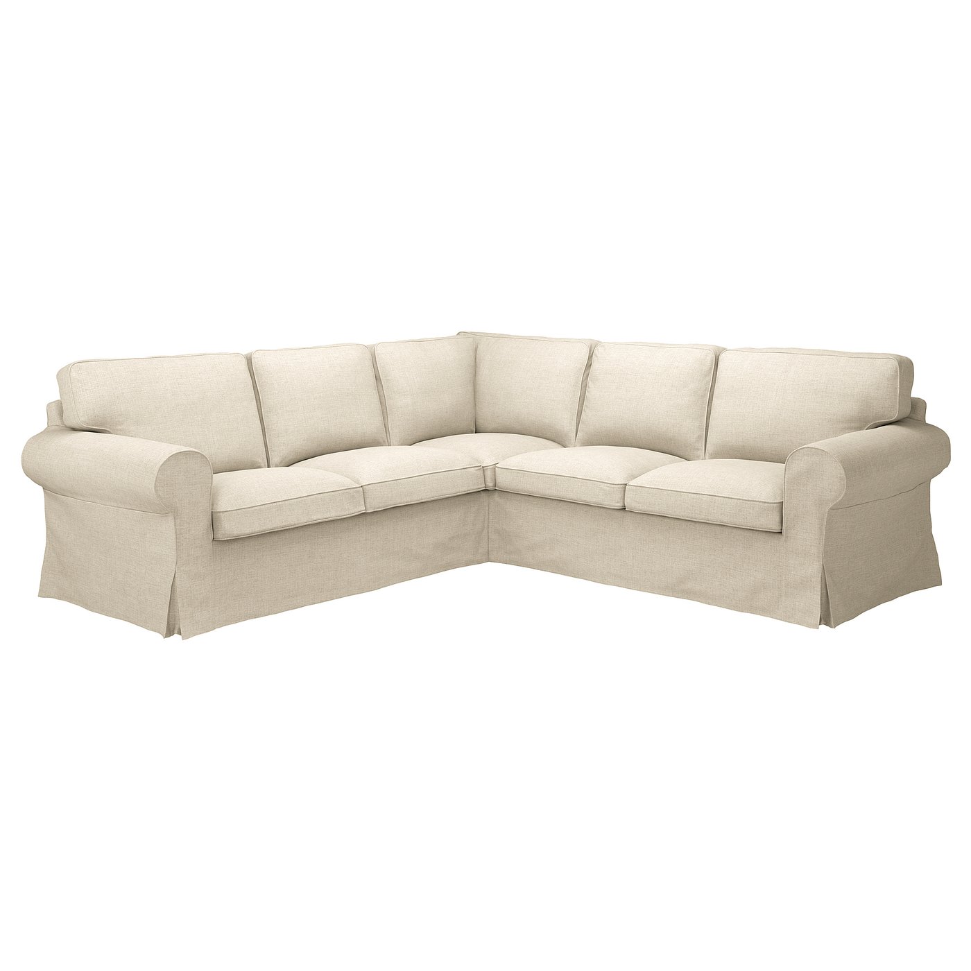 EKTORP hjørnesofa 4-pers., Kilanda lys beige - IKEA
