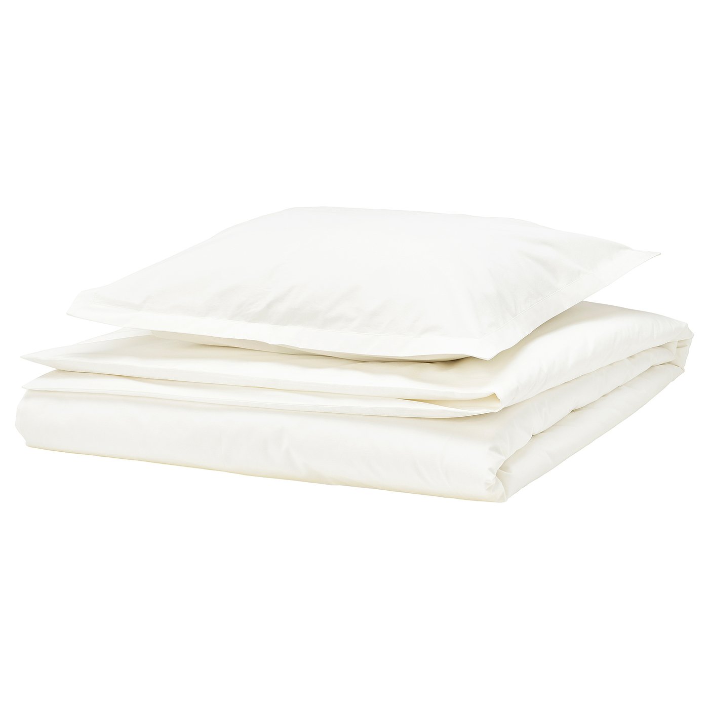 HAMPFLOCKEL sengetøj, hvid, 140x200/60x70 cm - IKEA