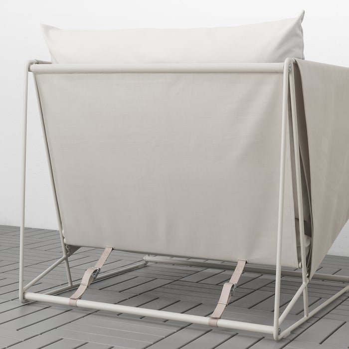 HAVSTEN lænestol, ude, beige/beige - IKEA