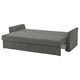 HOLMSUND 3-pers. sovesofa, Borgunda mørkegrå - IKEA