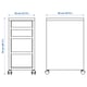 MICKE Skuffeelement med hjul, hvid, 35x75 cm - IKEA