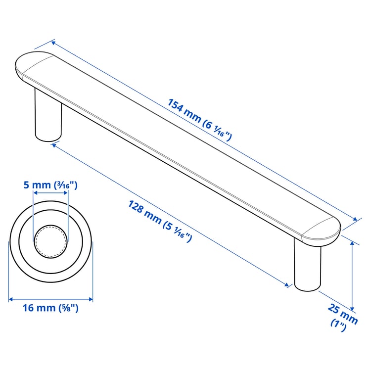 NYDALA Greb, sort, 154 mm - IKEA