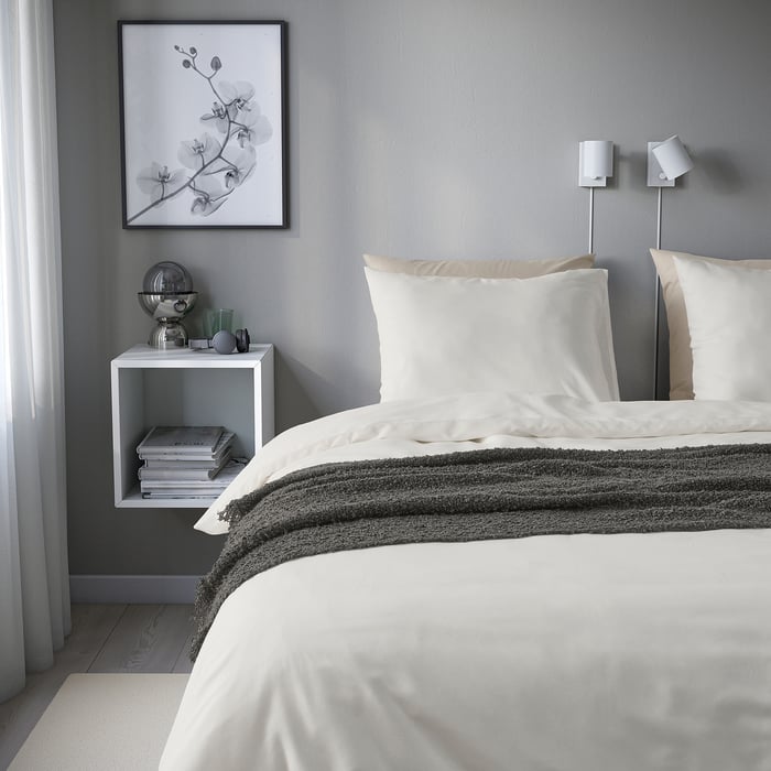 PILTANDVINGE sengetøj, hvid, 140x200/60x70 cm - IKEA