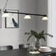 SAMBORD loftlampe med 3 lamper, sort/hvid - IKEA