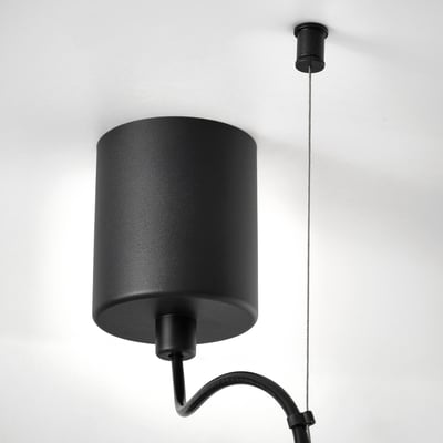 SAMBORD loftlampe med 3 lamper, sort/hvid - IKEA