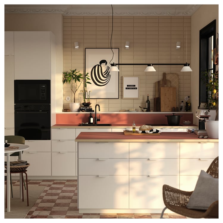 SAMBORD loftlampe med 3 lamper, sort/hvid - IKEA