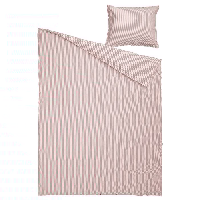 SOLFIBBLA sengetøj, hvid rød/stribet, 140x200/60x70 cm - IKEA