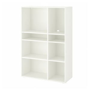 VIHALS Reol med 6 hylder, hvid, 95x37x140 cm - IKEA