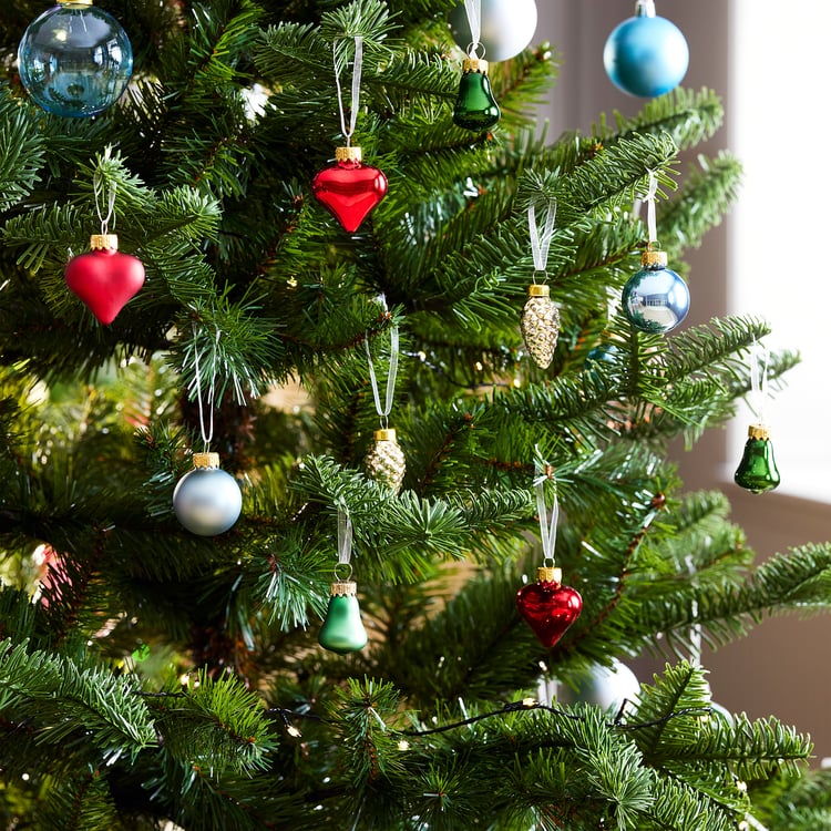 VINTERFINT juletræspynt, 20 stk., kugle glas/forskellige former ...