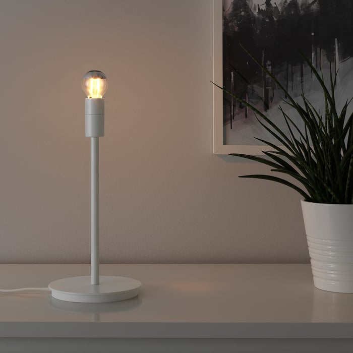 SKAFTET table lamp base, white, 30 cm - IKEA Estonia