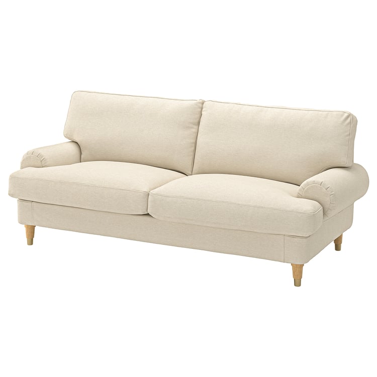 VALNÄS cover for 2-seat sofa, Knäbäck light beige - IKEA Estonia