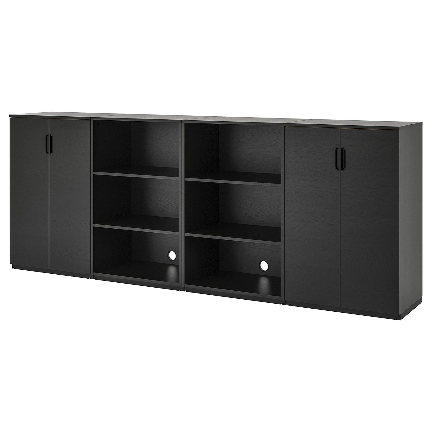 GALANT riiul/kapp, mustaks peitsitud saarespoon, 320x120 cm - IKEA Eesti